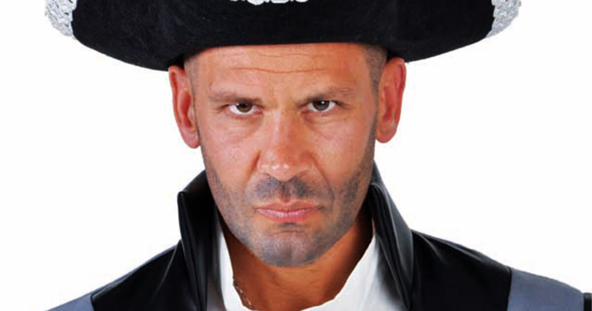 Hoed Captain Hook zilver | Coppens Warenhuis