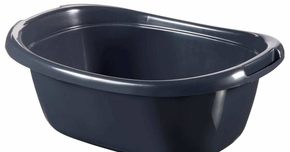 Curver ovale teil 20 liter antraciet | Coppens Warenhuis