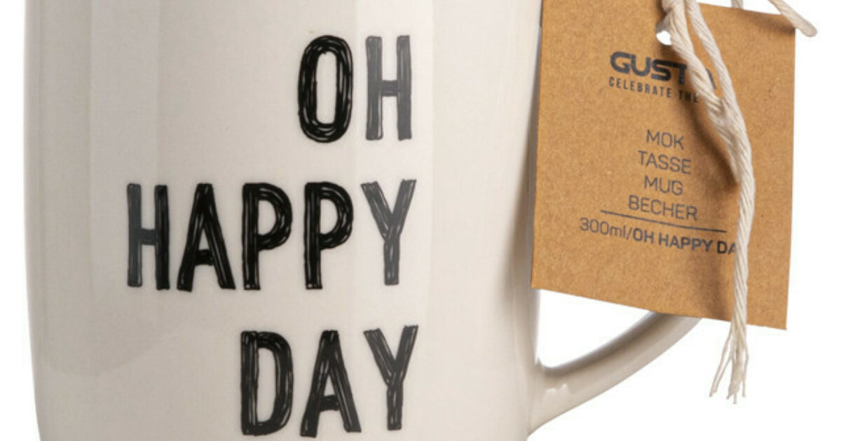 Gusta Mok ''Oh Happy Day' 300ml | Coppens Warenhuis