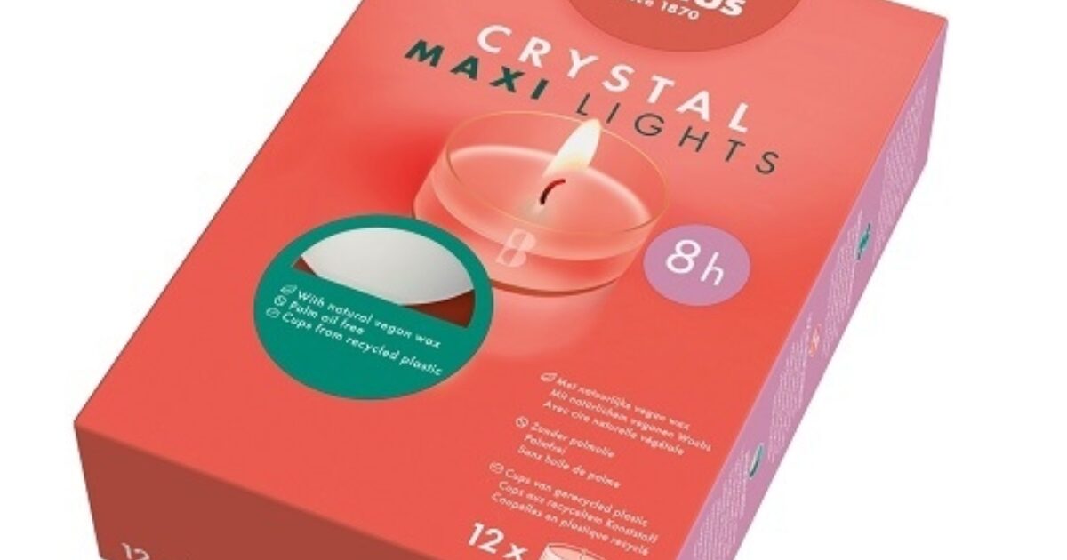 Bolsius duurzame crystal maxi lights 8 uur doos… | Coppens Warenhuis