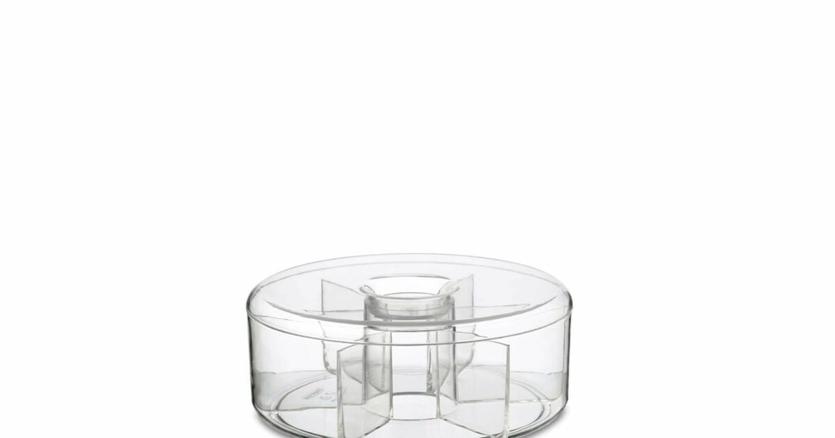 Mepal theedoos rond - helder | Coppens Warenhuis