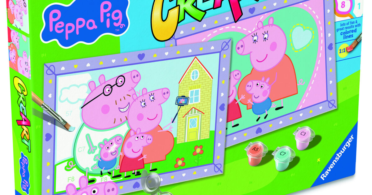 Ravensburger CreArt Peppa's familie | Coppens Warenhuis