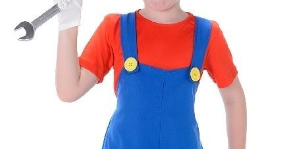 Kids Plumber Mario red | Coppens Warenhuis