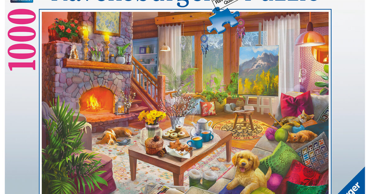 Ravensburger puzzel 1000 stukjes gezellige hut | Coppens Warenhuis