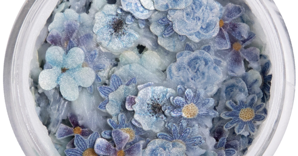 PXP pressed chunky flowers blue mix | Coppens Warenhuis