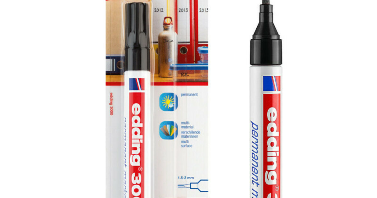 Edding stift 3000 zwart 1,5-3mm bls | Coppens Warenhuis