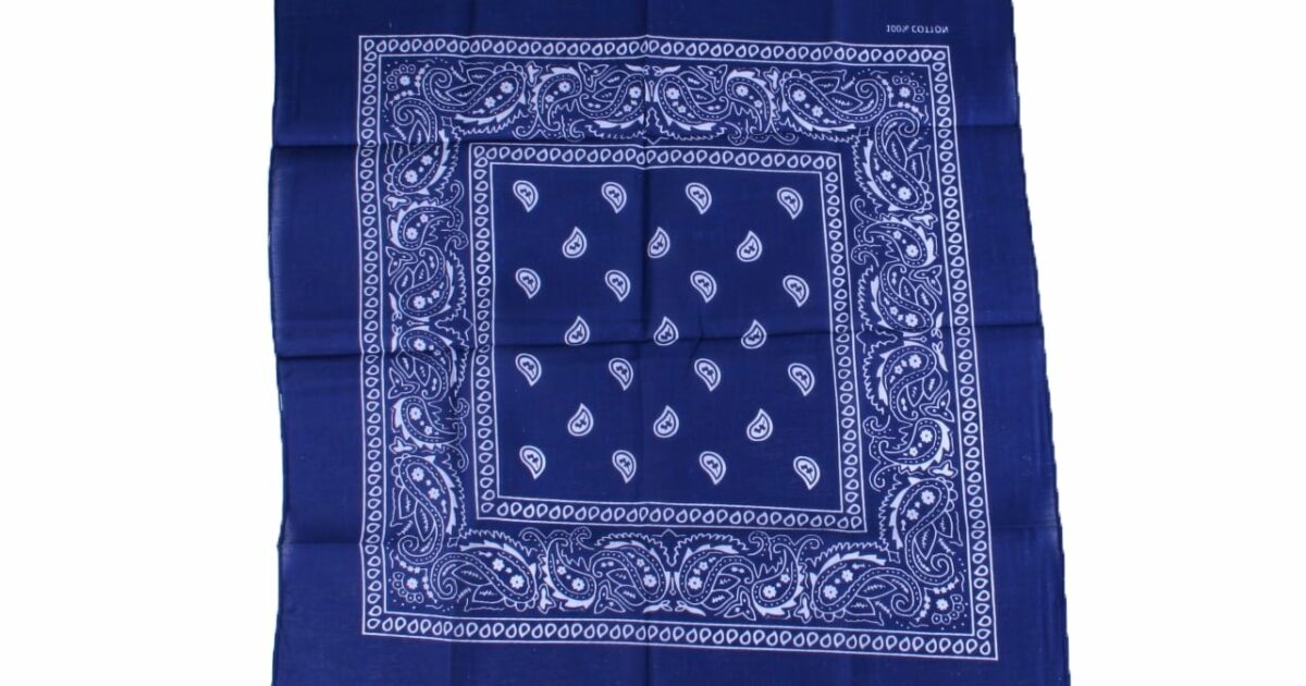 Vintage zakdoek sjaaltje marine | Coppens Warenhuis