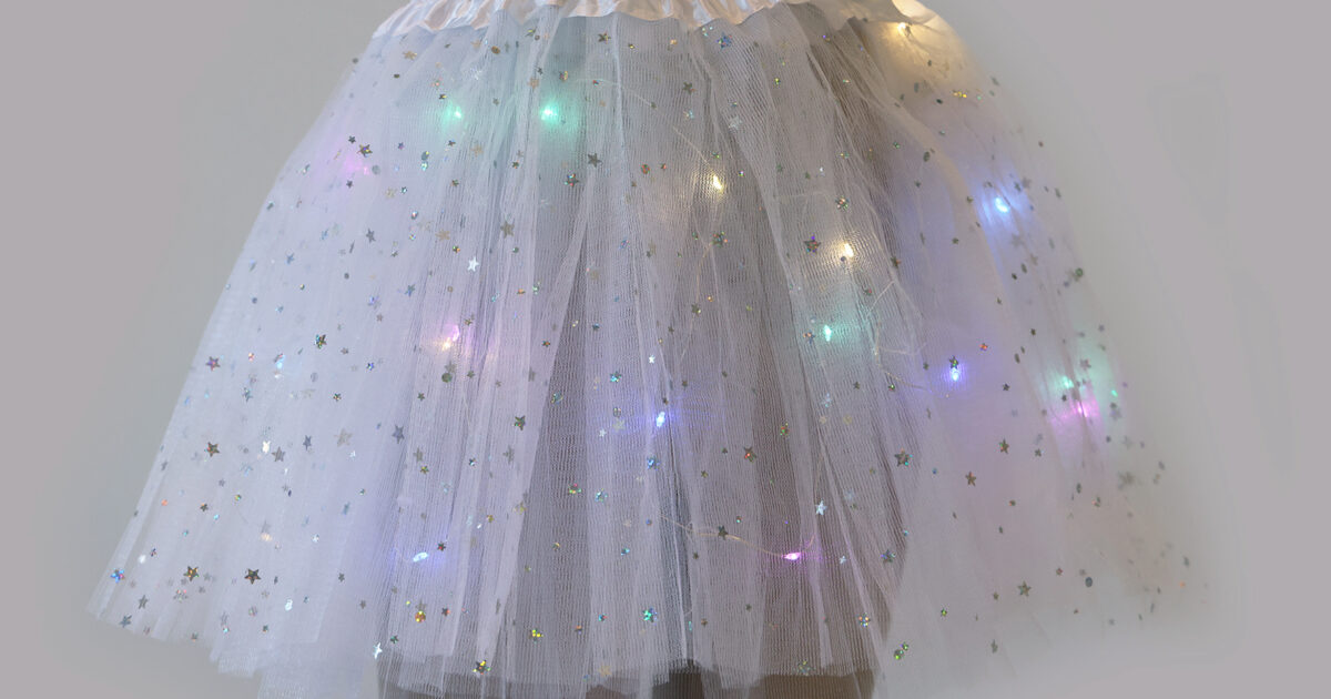Rok kort twinkel lichtjes wit | Coppens Warenhuis