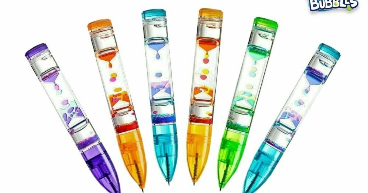 Bewegende lava bubbles pen 16cm 6ass | Coppens Warenhuis