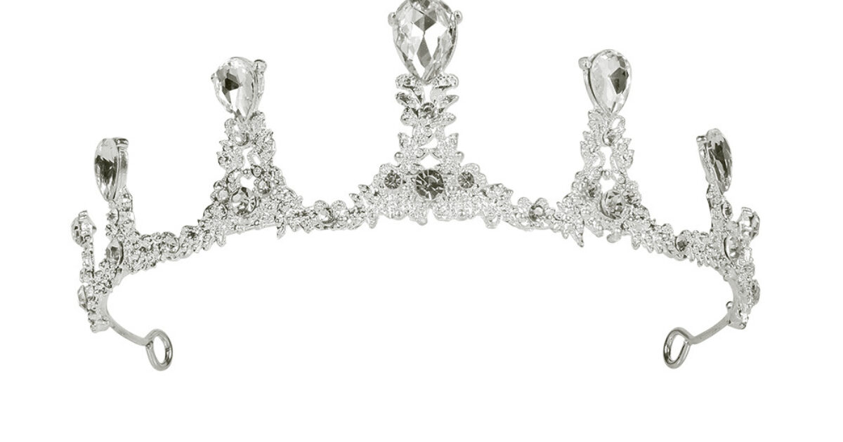 Metalen tiara Royal Caroline | Coppens Warenhuis