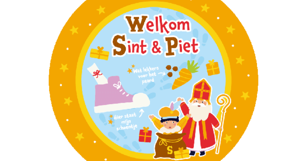 Decoration sign - Sinterklaas schoenzetmat | Coppens Warenhuis