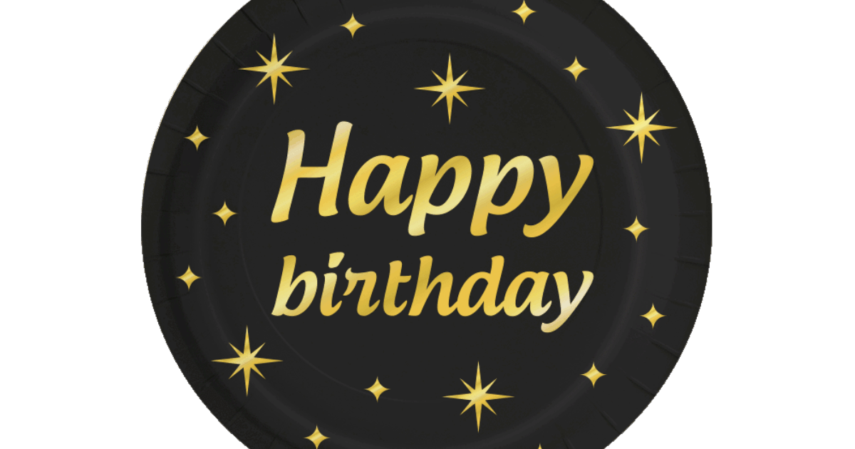 Classy bord papier happy birthday 6 stuks | Coppens Warenhuis