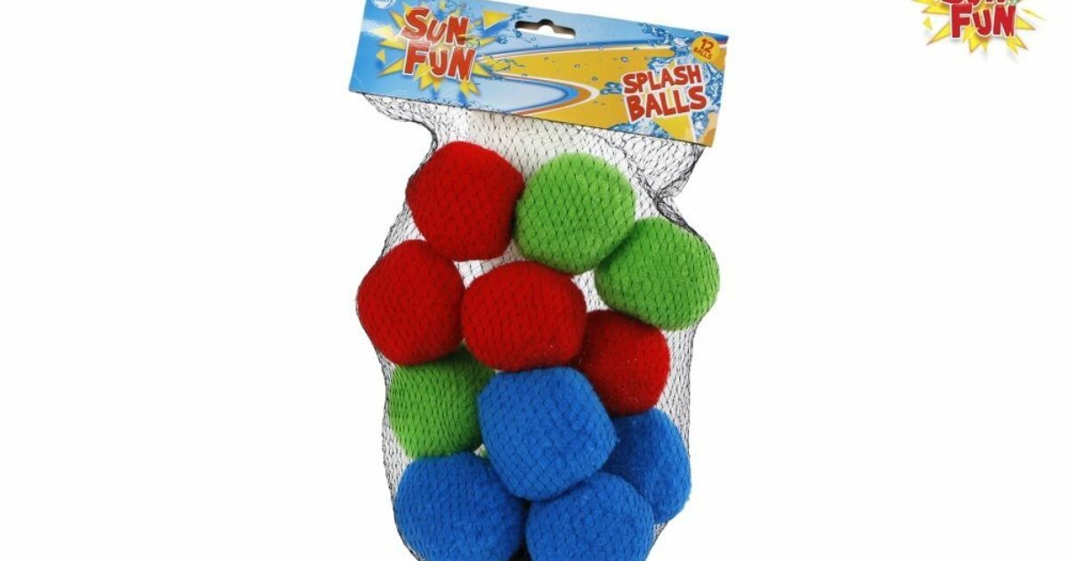Sun Fun 12 waterballen splash balls 3 kleuren | Coppens Warenhuis