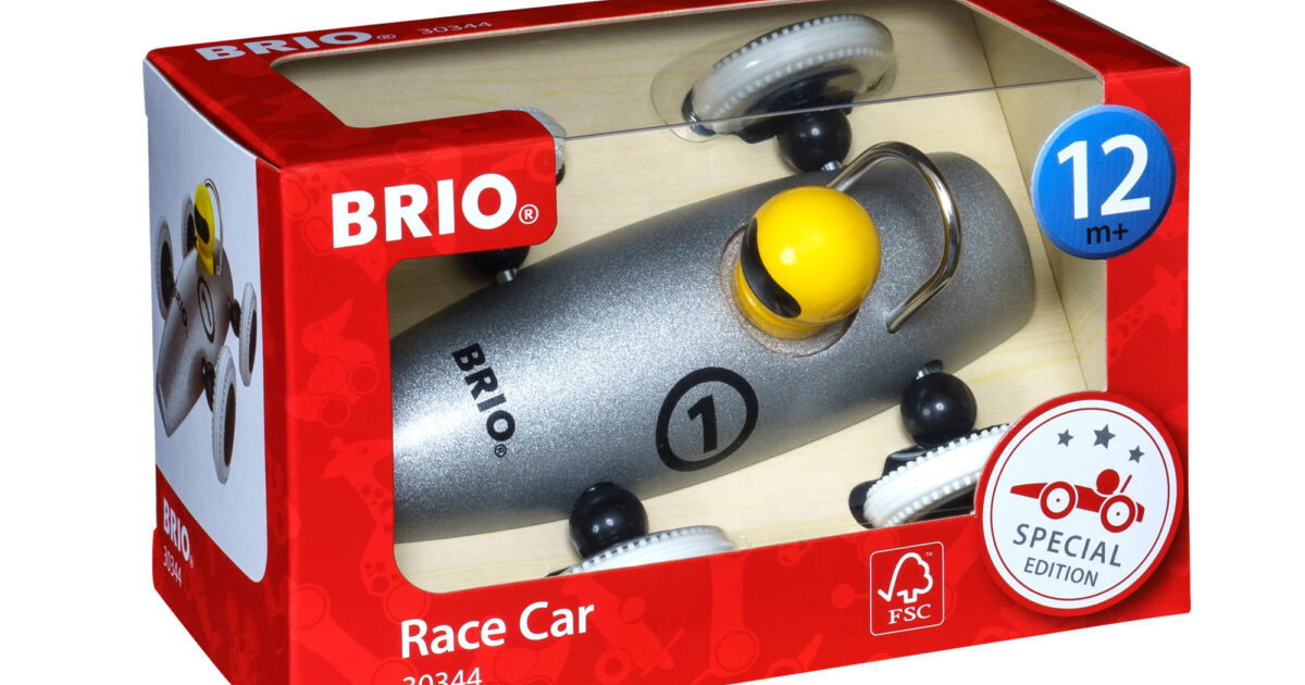 BRIO special edition metalic silver race car | Coppens Warenhuis