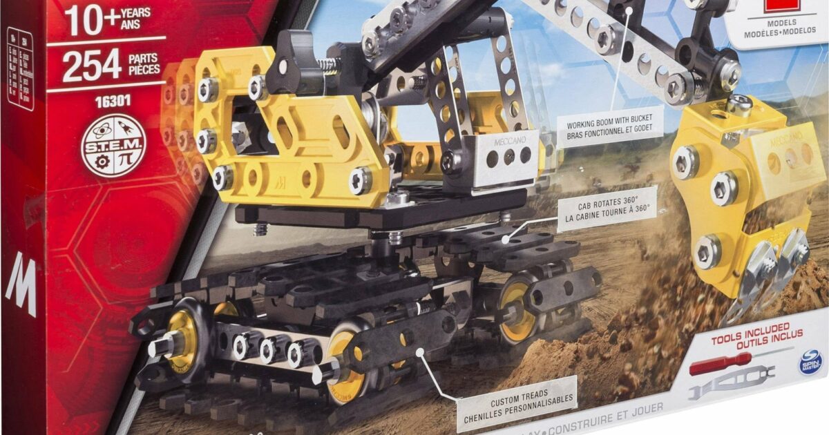 Meccano construction digger | Coppens Warenhuis