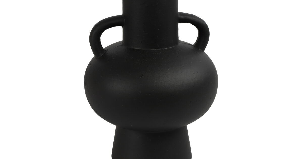 Amphore ro Debbie zwart-L13,5B13,5H17,5CM | Coppens Warenhuis