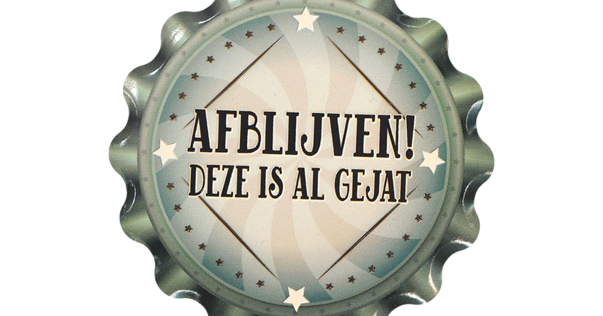 Onderzetter Afblijven! | Coppens Warenhuis