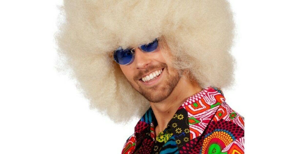 Super afro pruik blond | Coppens Warenhuis