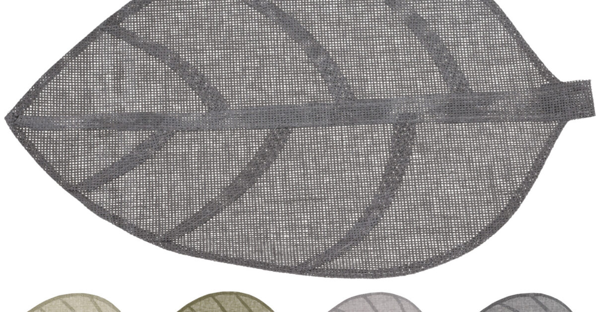Placemat blad vorm 4 ass kleur | Coppens Warenhuis