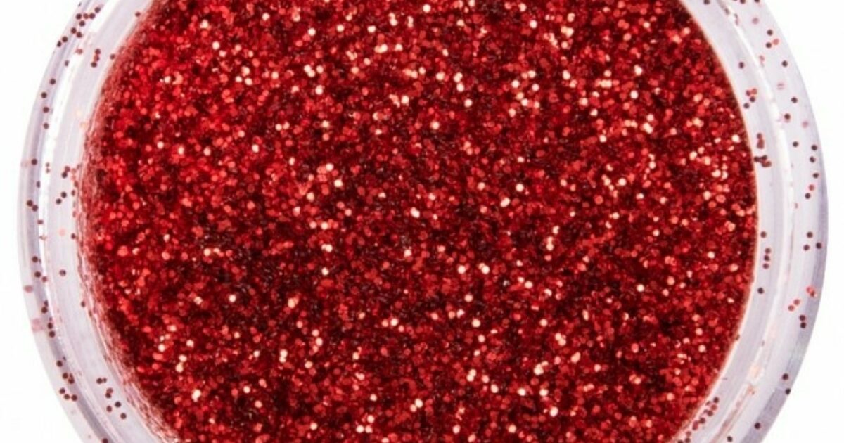 PXP biodegradable laser red powder glitter 2.5 gr. | Coppens Warenhuis