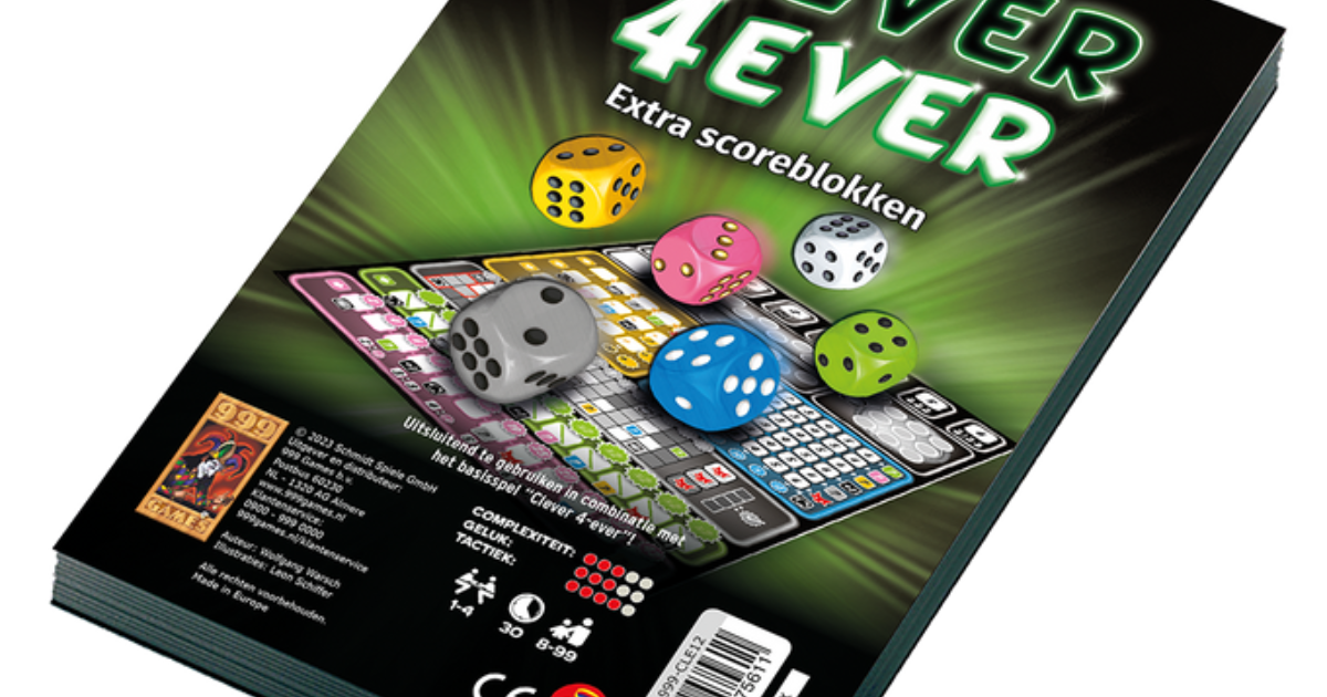 999 Games scoreblok clever 4ever | Coppens Warenhuis