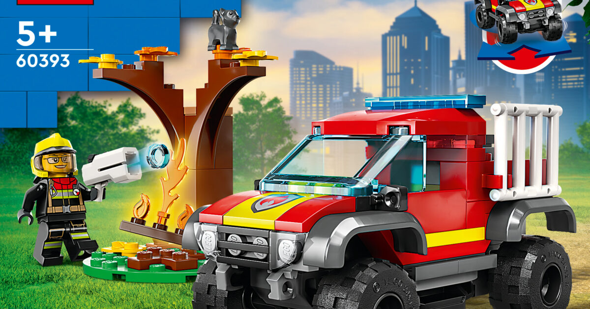 LEGO® City 60393 4x4 brandweertruck redding | Coppens Warenhuis
