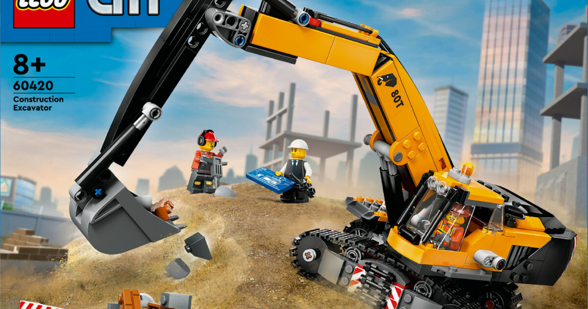 LEGO® City 60420 gele graafmachine | Coppens Warenhuis