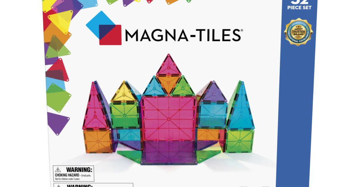MagnaTiles clears colors 32 delig | Coppens Warenhuis