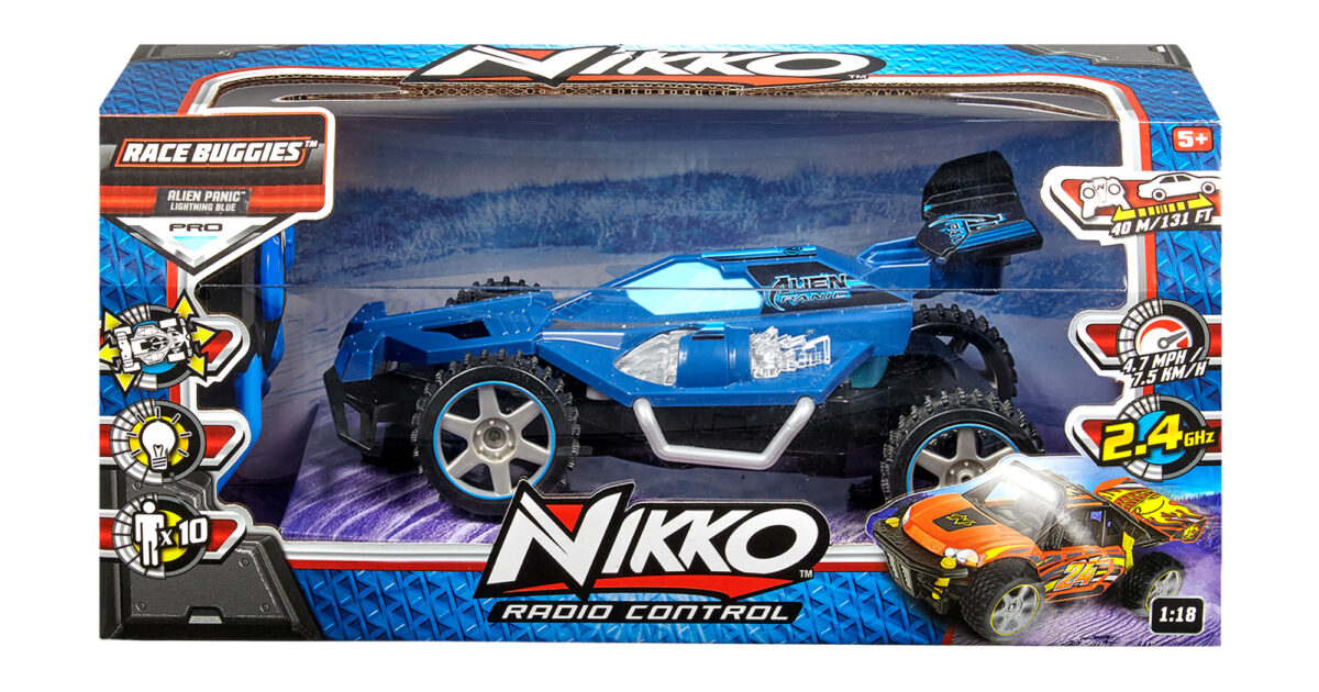 Nikko Auto RC Race Buggies Alien Panic Blue 1004… | Coppens Warenhuis