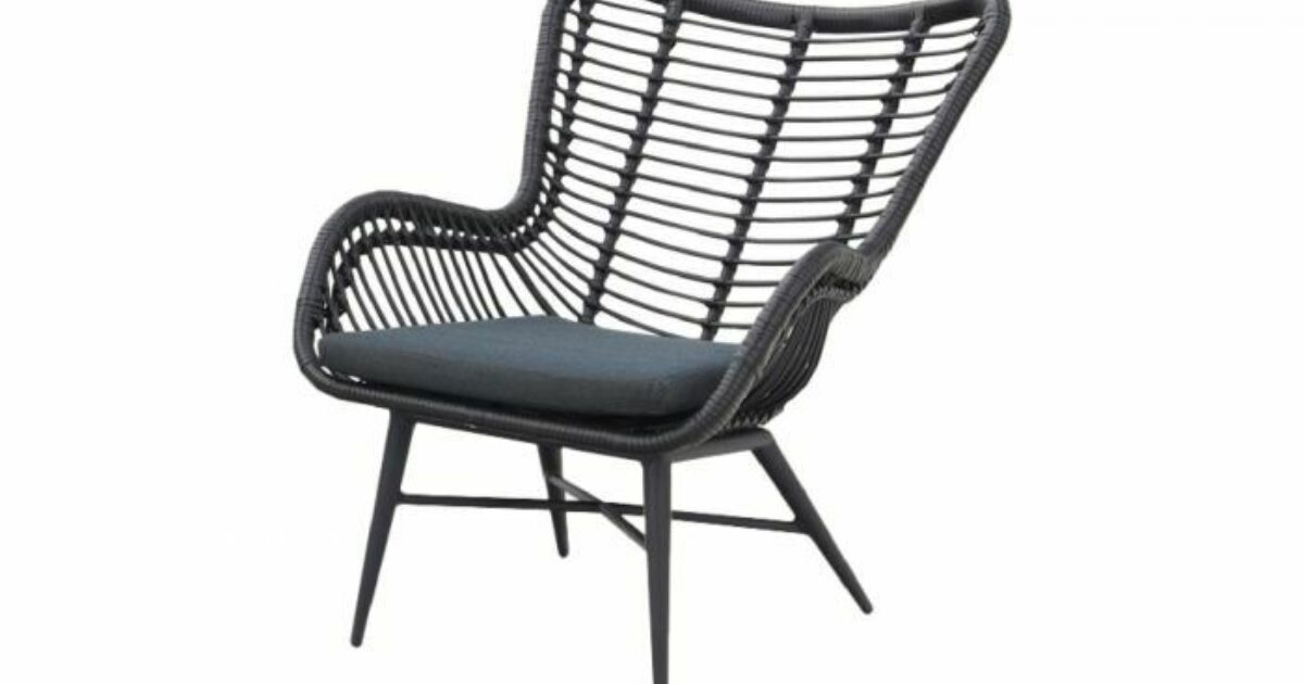 Jasmine lounge tuinstoel black | Coppens Warenhuis