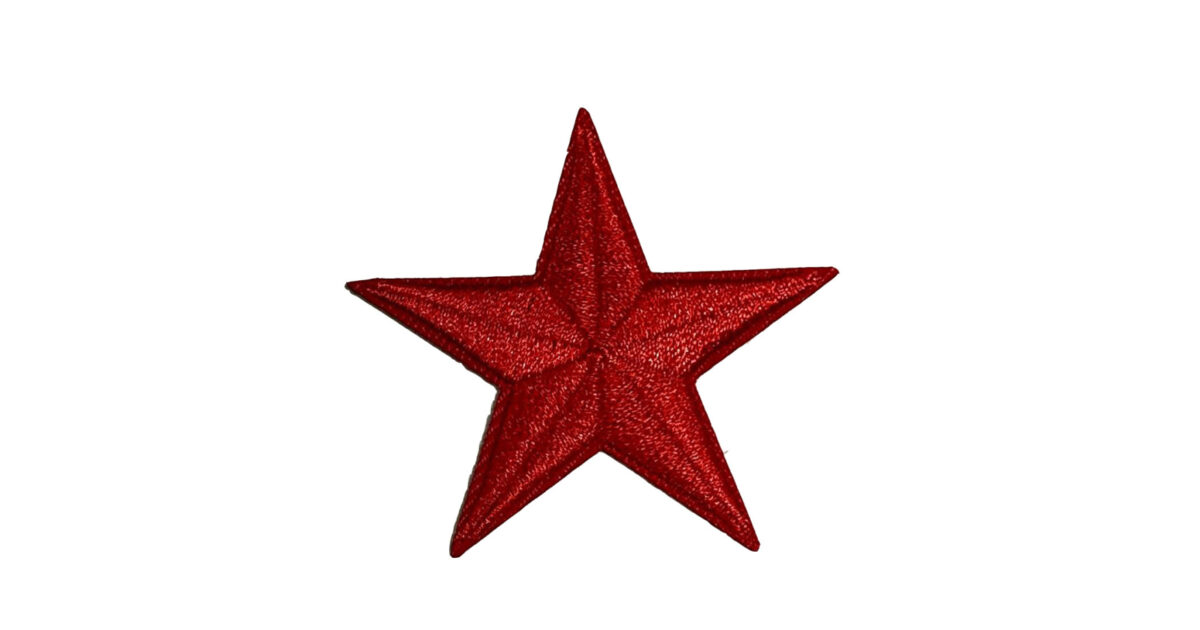 Embleem ster rood | Coppens Warenhuis